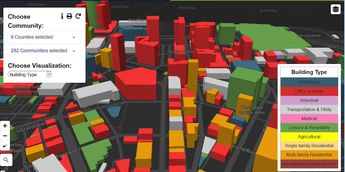 SEMCOG Building Footprints